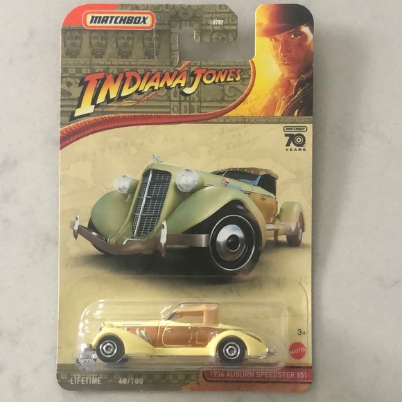 Mattel | Toys | Matchbox Indiana Jones 936 Auburn Speedster Toy Car ...